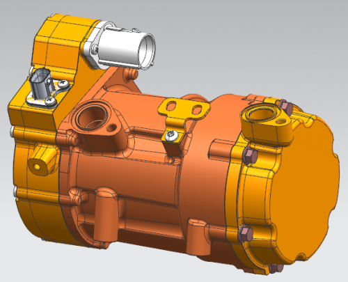 34CC AC360V Hot Electric Scroll Compressor for E-BUS